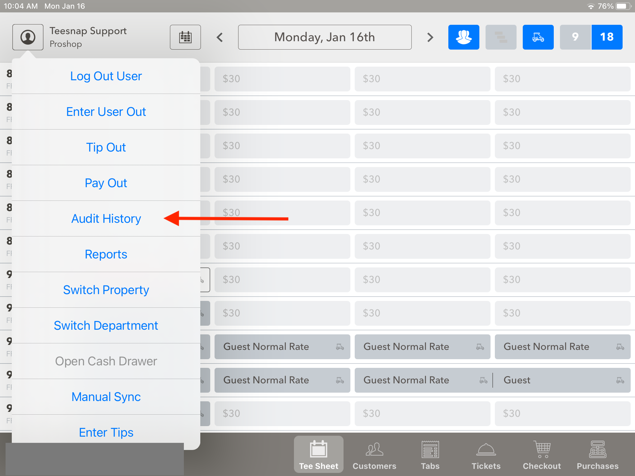 How to Adjust a Payout/User Out/Tip out